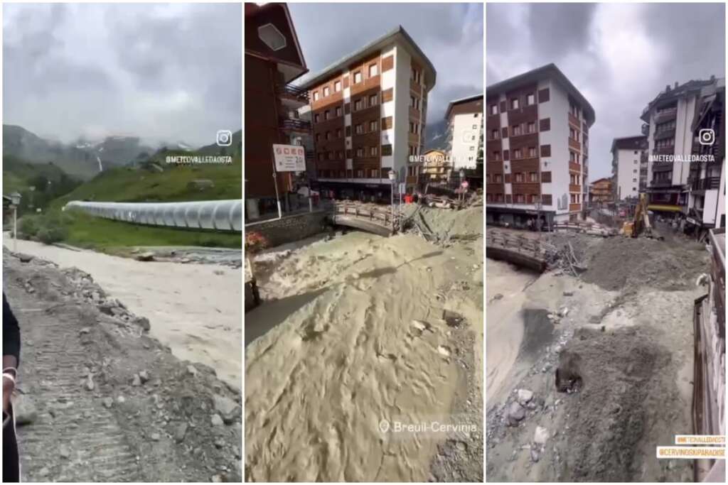 Cervinia riparte, a poche ore dal disastro si torna alla normalità
